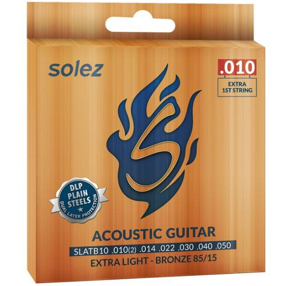 Cordas para Violão SOLEZ SLATB10 BRONZE 85/15 010 - Reference Music Center